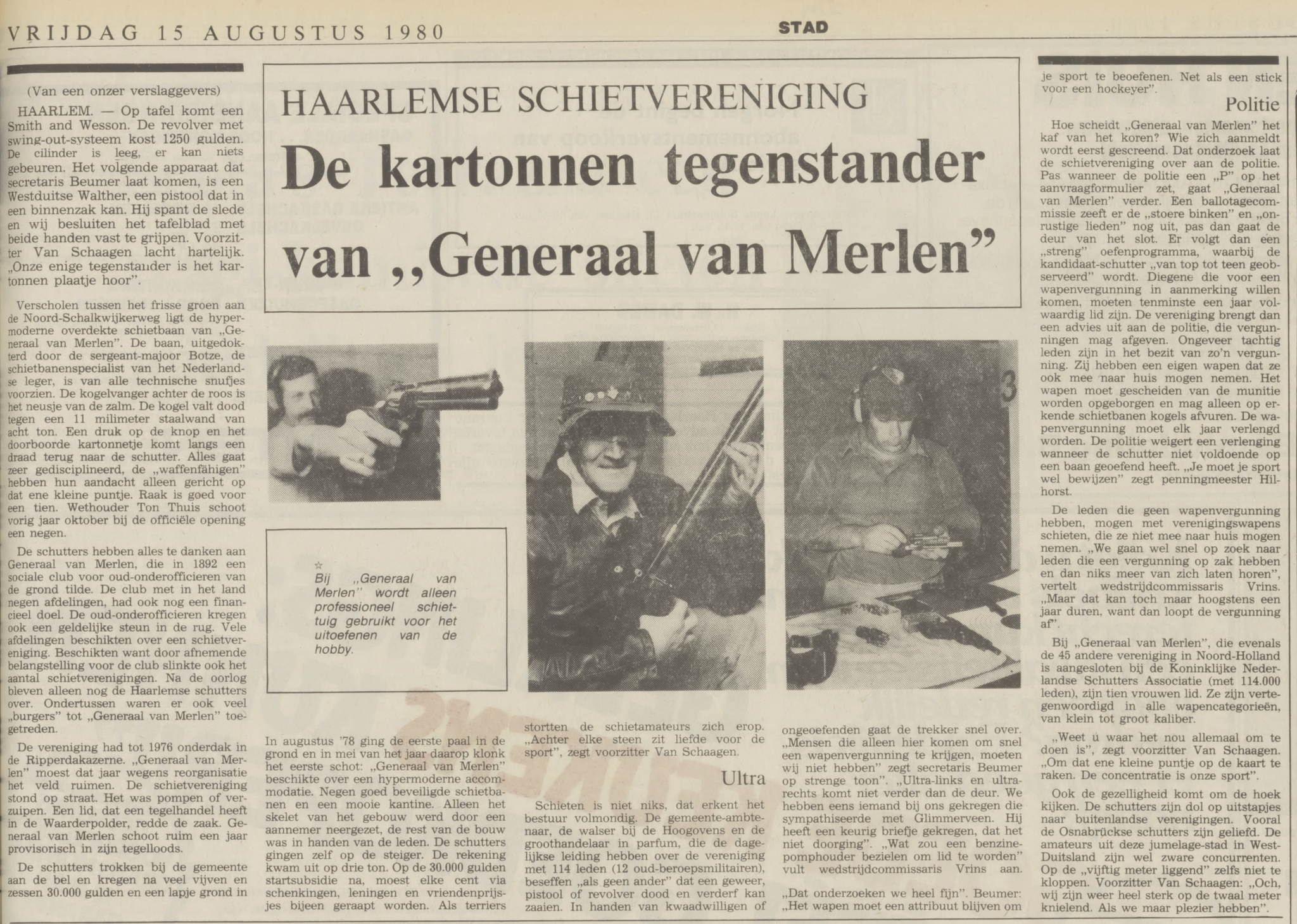 Geschiedenis van Generaal van Merlen – Schietvereniging Generaal van Merlen